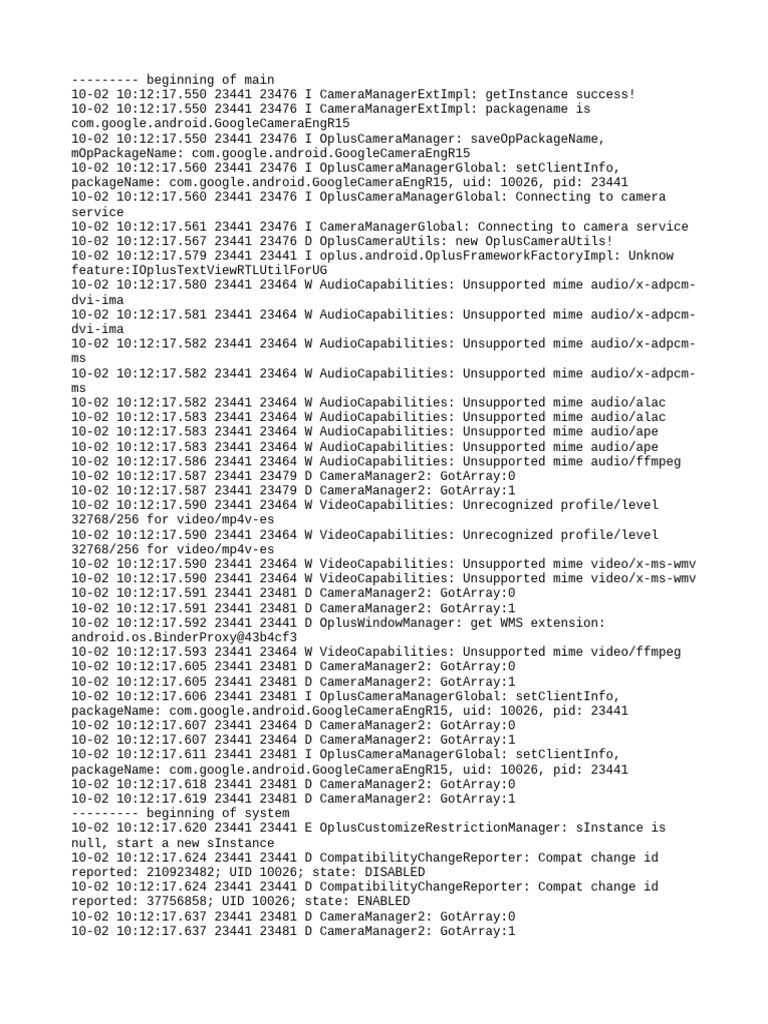 Log Cat 1759378337408 | PDF | Computing | Software