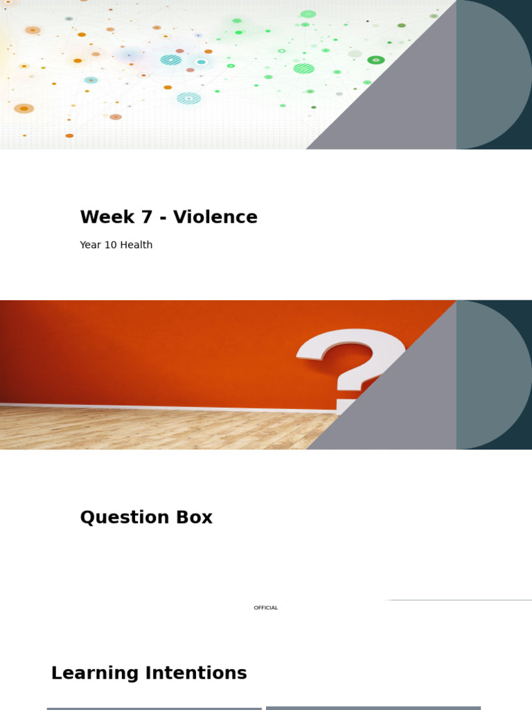 Week 7 - Types of Violence | PDF | Violence | Domestic Violence