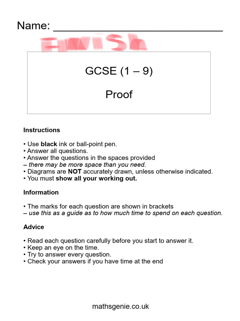 9-proof | PDF | Numbers | Elementary Mathematics