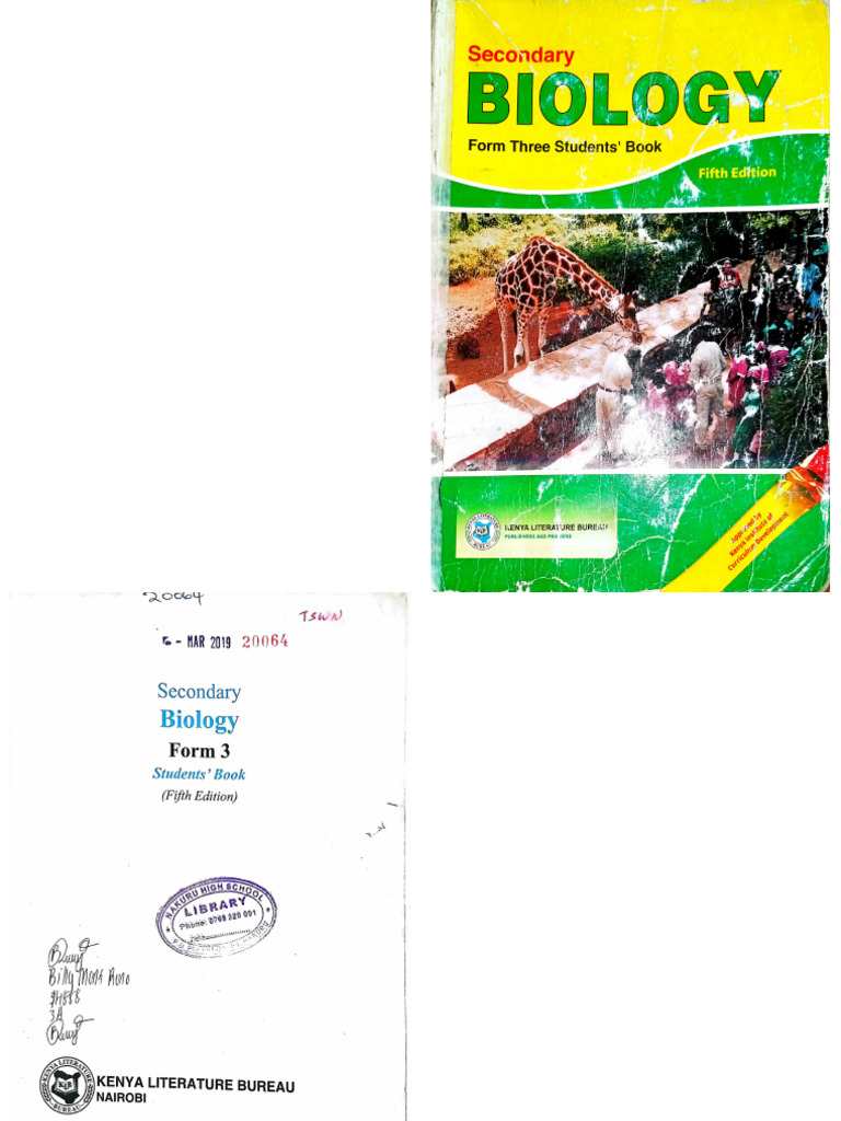 KLB Biology Book 3 5th Edition Booklet | PDF