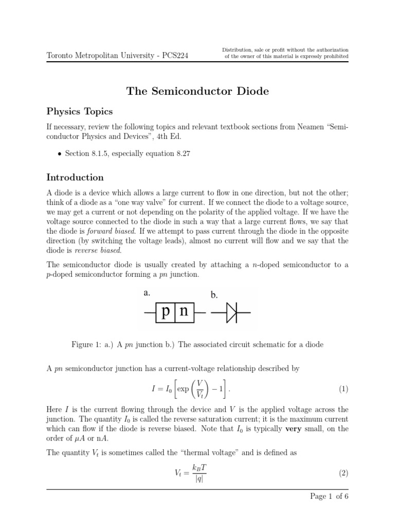 Understanding Semiconductor Diodes | PDF | Bipolar Junction Transistor ...