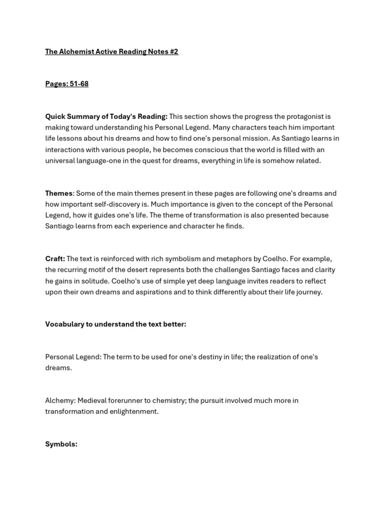 Alchemist Notes #2 | PDF | Alchemy | Mentorship