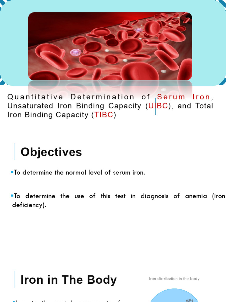 Serum Iron and TIBC Testing Guide | PDF | Iron | Anemia