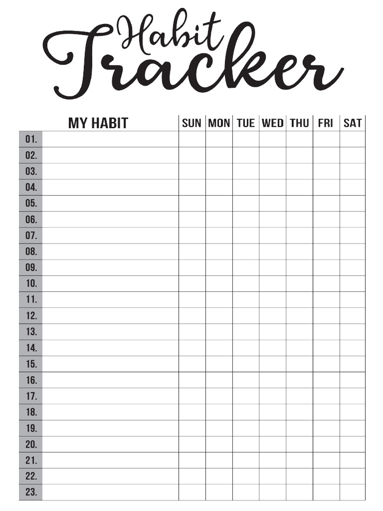 Habit-Tracker 6X9 120 SN0q | PDF