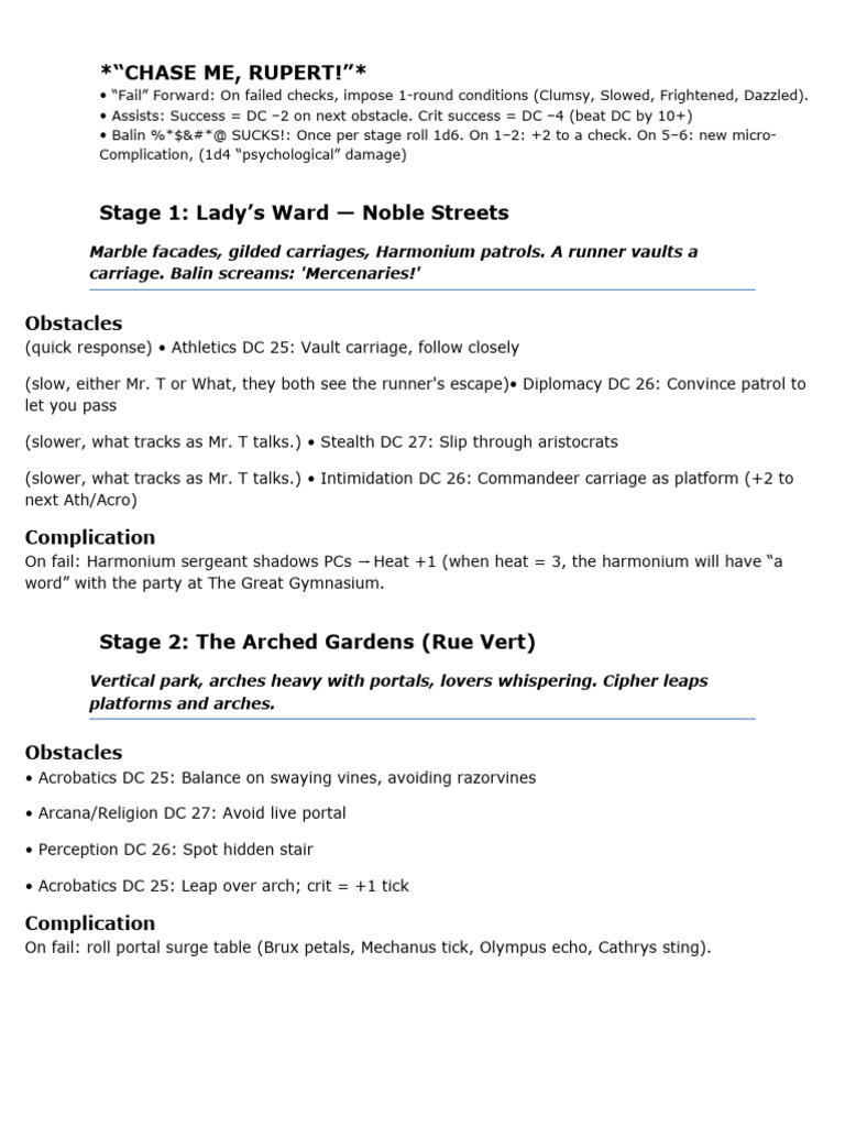 Cipher Chase: Obstacle Course Guide | PDF