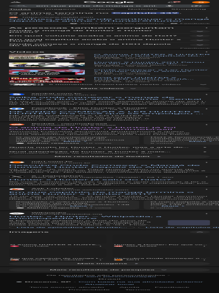 Em Que Parte Do Manga o Anime Hunter X Hunter Parou - Pesquisa Google | PDF