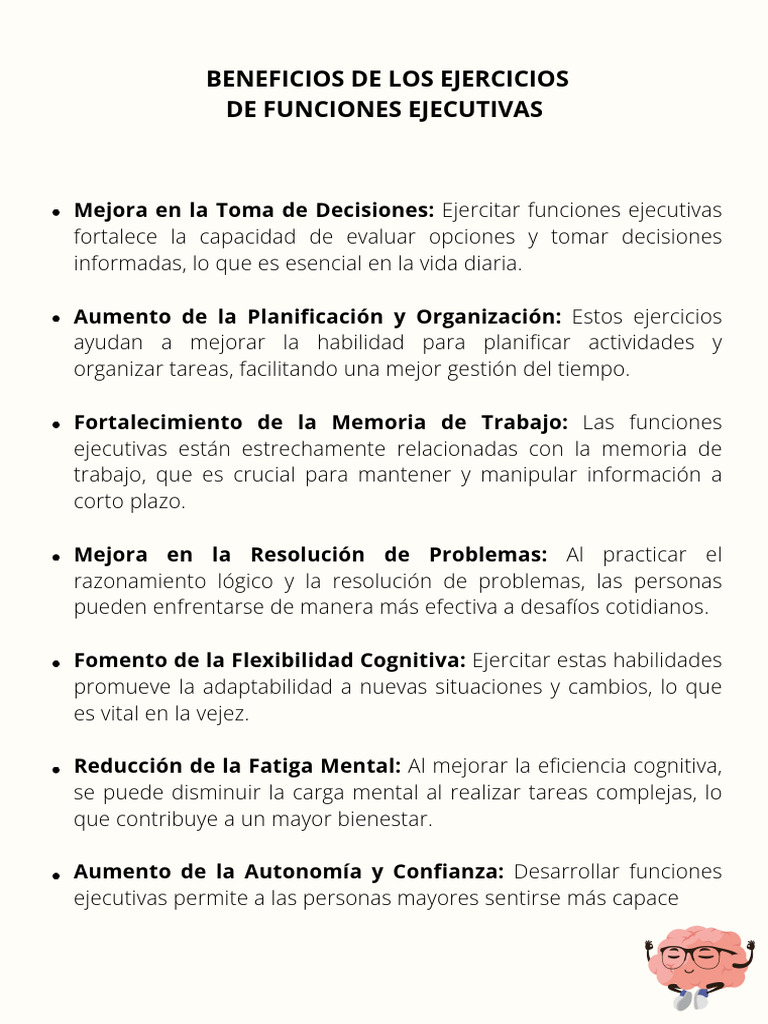 Ejercicios para Mejorar Funciones Ejecutivas | PDF | Cognición | Memoria