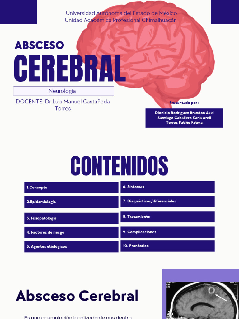 Absceso Cerebral: Diagnóstico y Tratamiento | PDF | Desórdenes ...