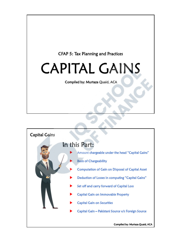 Capital Gains Tax Guidelines and Rates | PDF | Capital Gain | Dividend