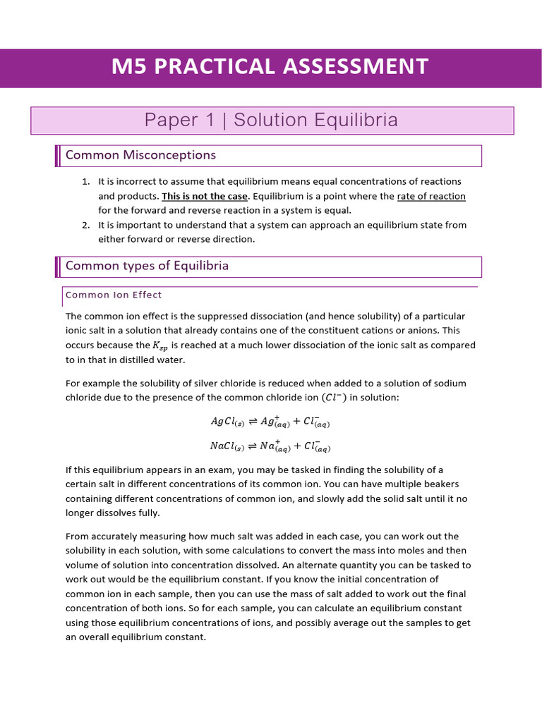 Copy of 2019 CM5 BHHS Practical | PDF | Chemical Equilibrium | Acid
