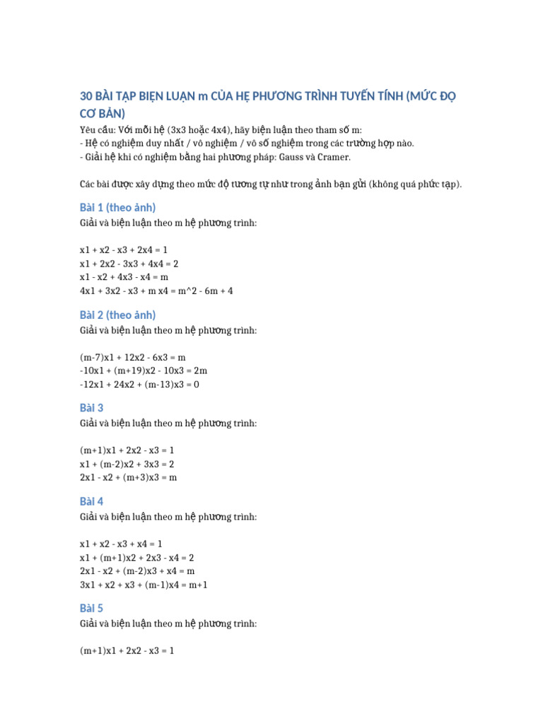 30 Bai Bien Luan M Muc Do Co Ban | PDF