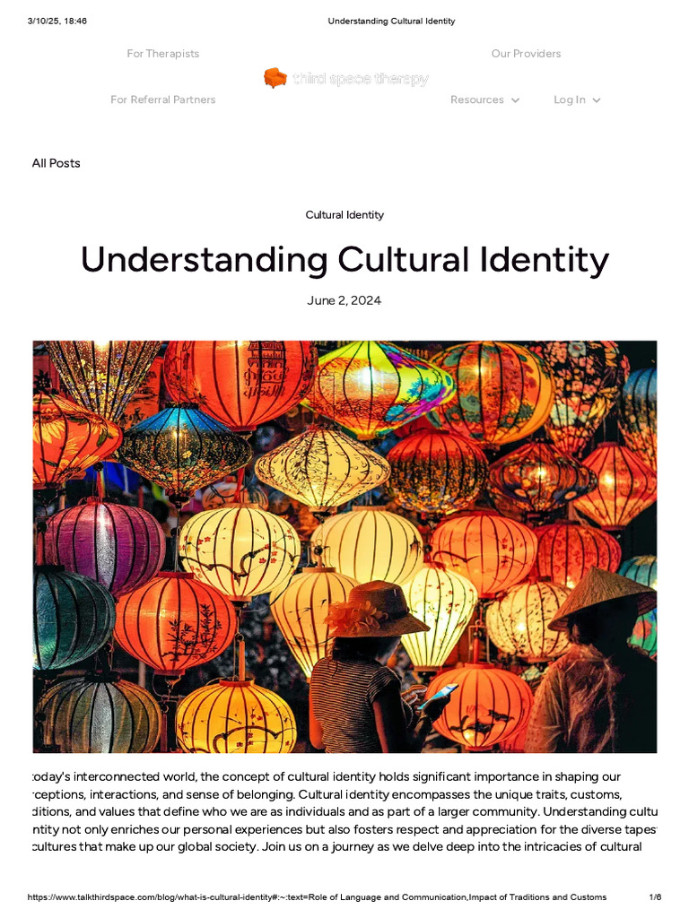 Exploring Cultural Identity Concepts | PDF | Identity (Social Science ...