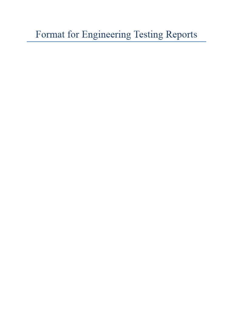 Engineering Testing Report Format | PDF | Experiment | Concrete