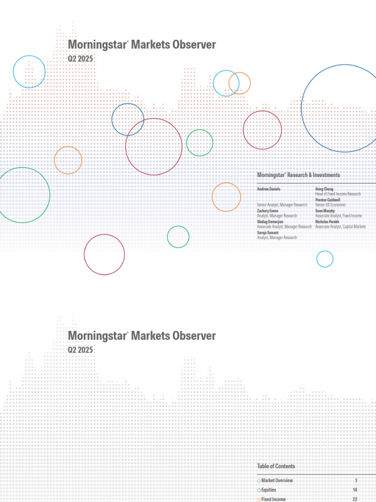 Markets Observer 2025 Q2 | PDF | Bonds (Finance) | Fixed Income