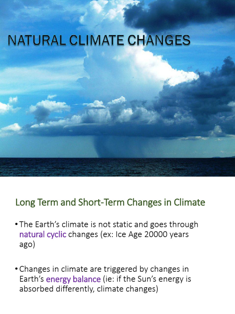 Lesson Long Term and Short Term Changes in Climate | PDF
