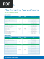 CPA PEP and CFE Schedule 2025-2026 | PDF