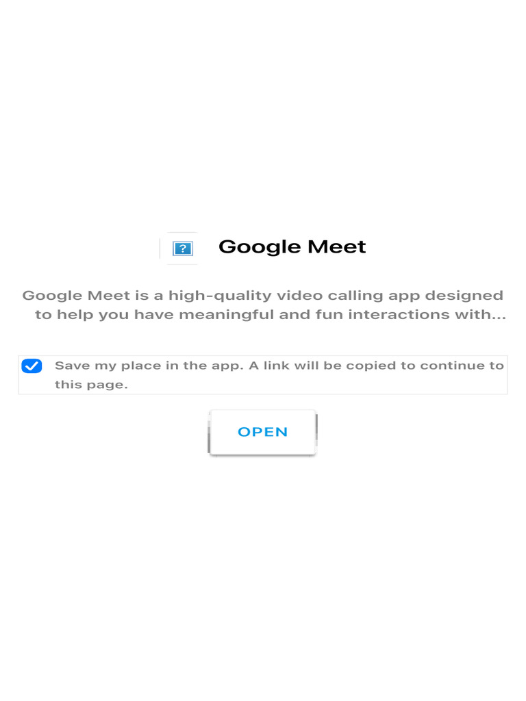 Google Meet: High-Quality Video Calls | PDF