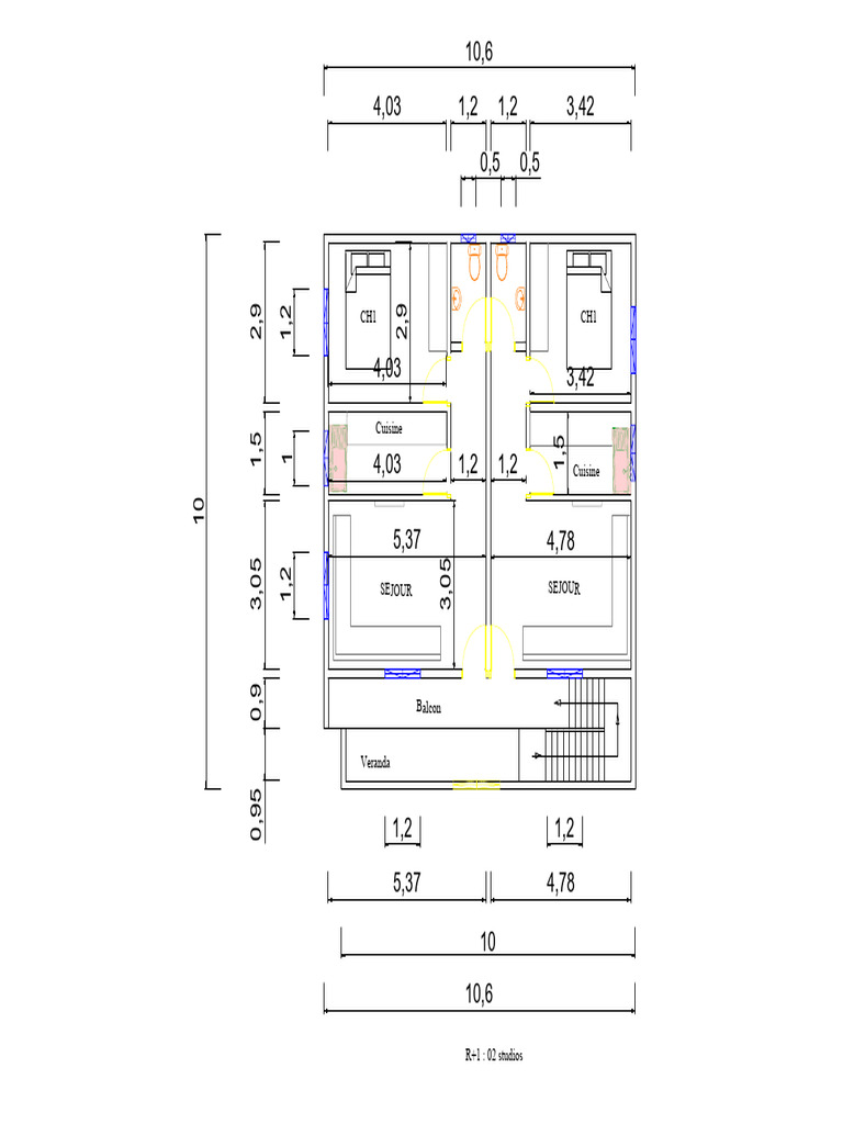 Plan r+1 02 Studios 01 | PDF