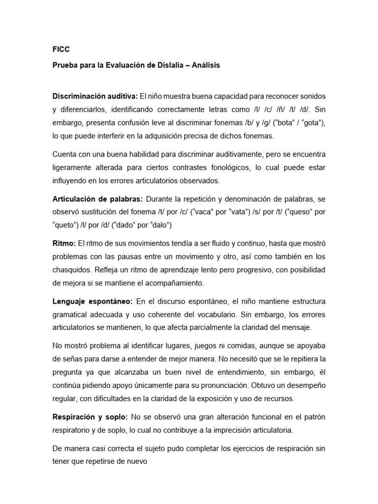 Ficc - Análisis | PDF | Aprendizaje | Ciencia cognitiva