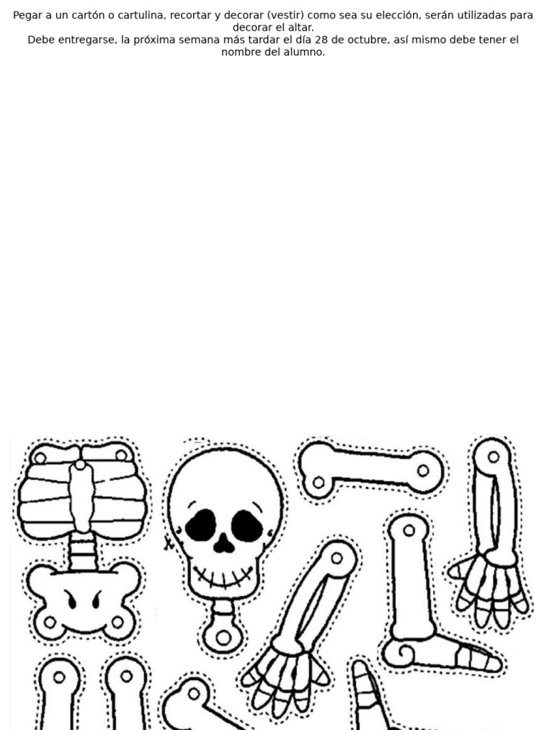 Calavera para Decorar Altar | PDF
