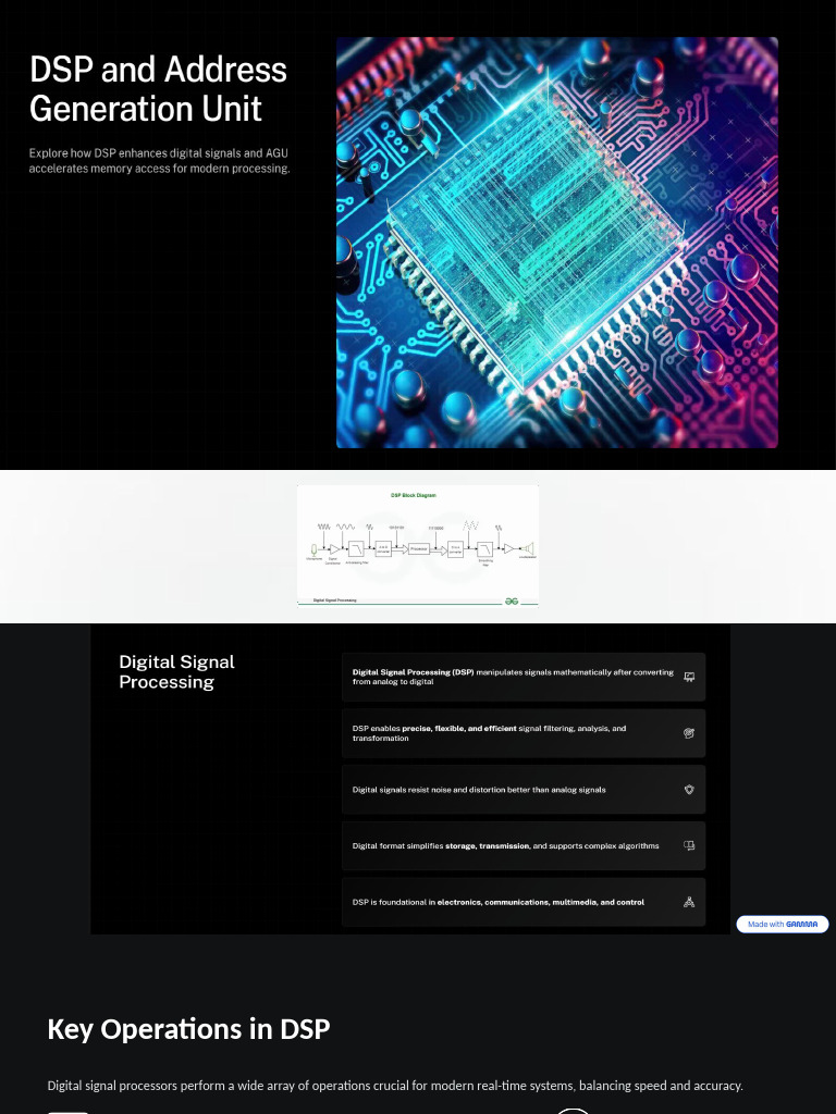 Digital Signal Processing DSP and Address Generation Unit AGU | PDF | Digital Signal Processing ...