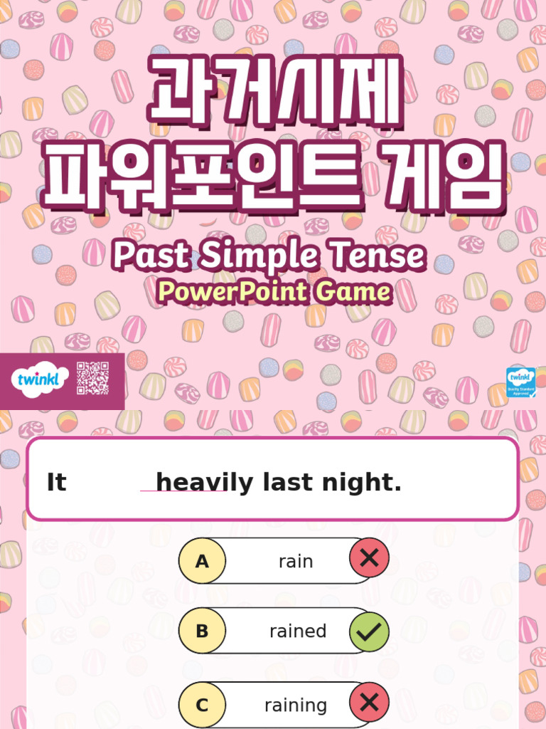 KR e 1679386861 Gwageosije Pawopointeu Geim Past Simple Tense ...