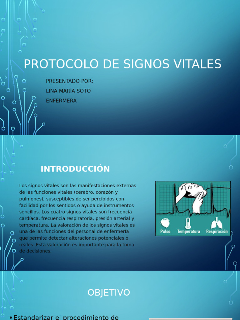 Protocolo de Signos Vitales en Enfermería | PDF | Legumbres | Artería