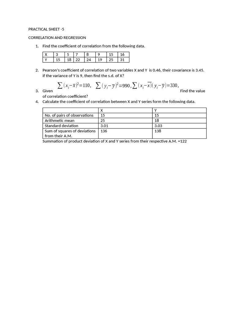 Practical Sheet | PDF