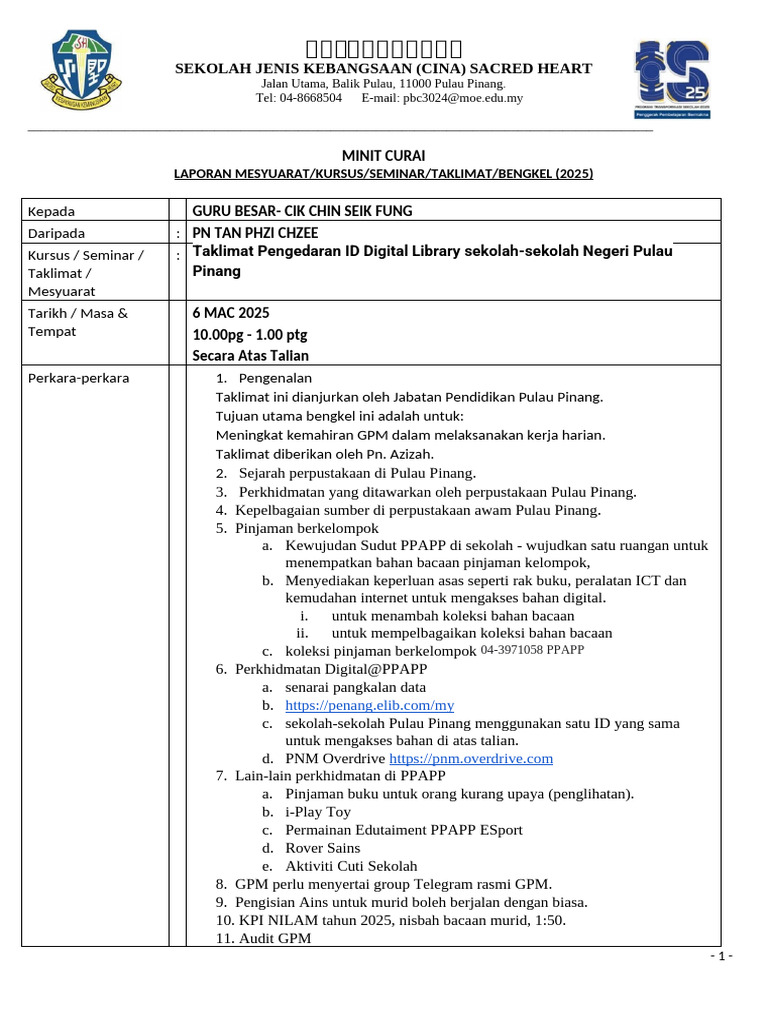 Minit Curai Digital Library | PDF