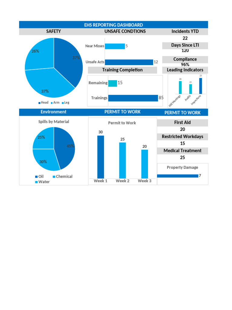 EHS Reporting Dashboard Overview | PDF