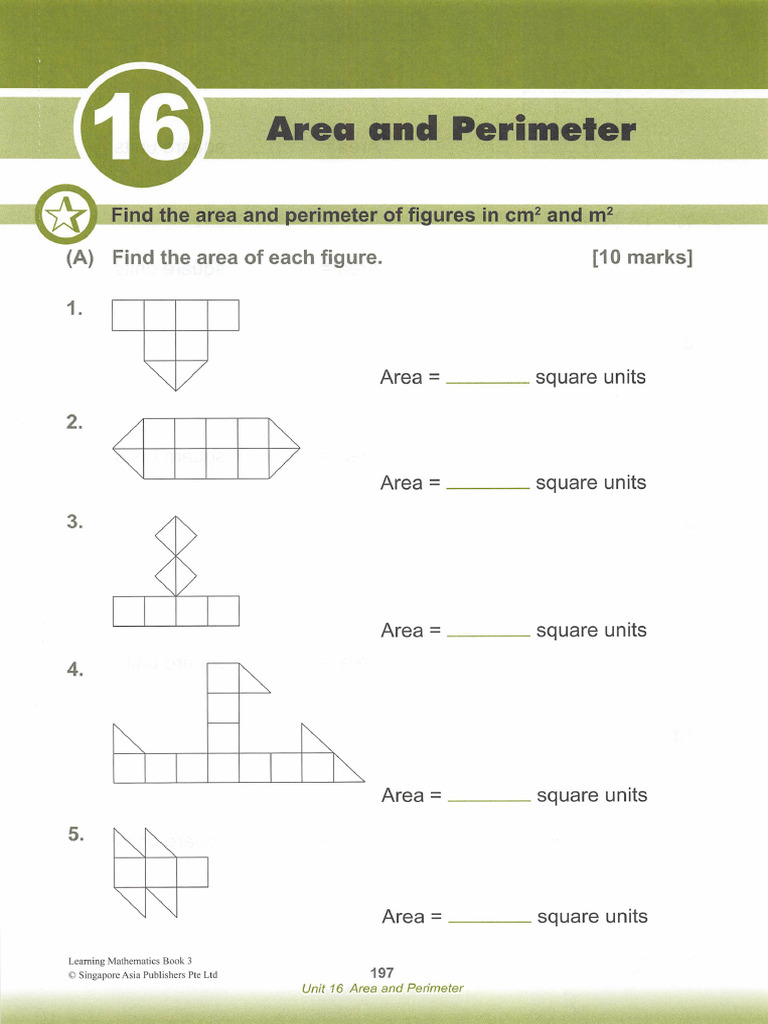 Chapter 16 - Area and Perimeter | PDF