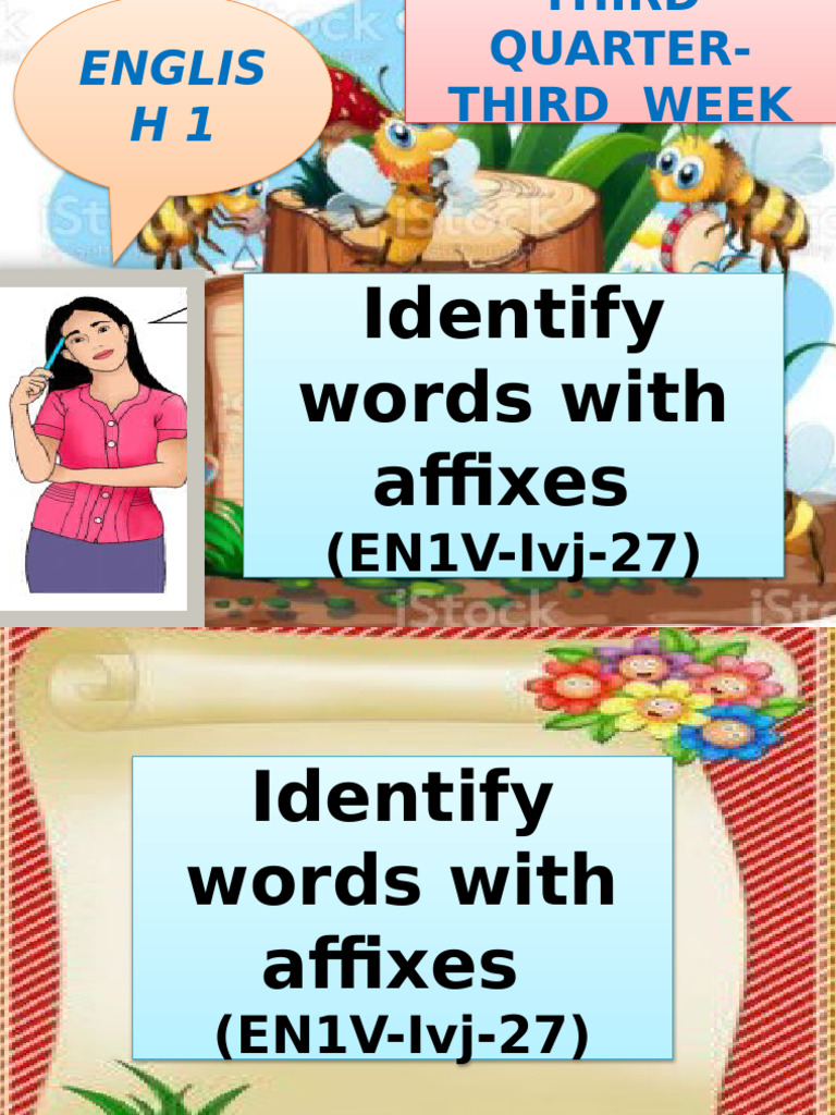 PPT COT ENGLISH-Q3 | PDF | Linguistic Typology | Linguistic Morphology