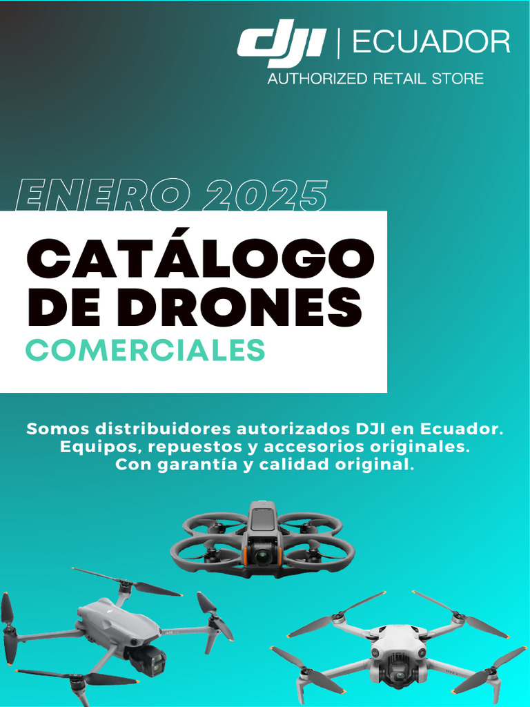 Catálogo de Drones Comerciales 2025 | PDF | Vehículo aéreo no tripulado ...
