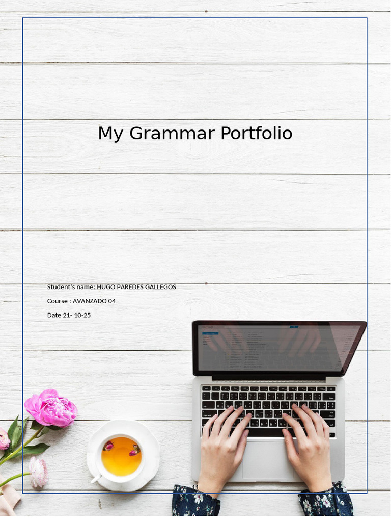 Advanced English Grammar Portfolio | PDF