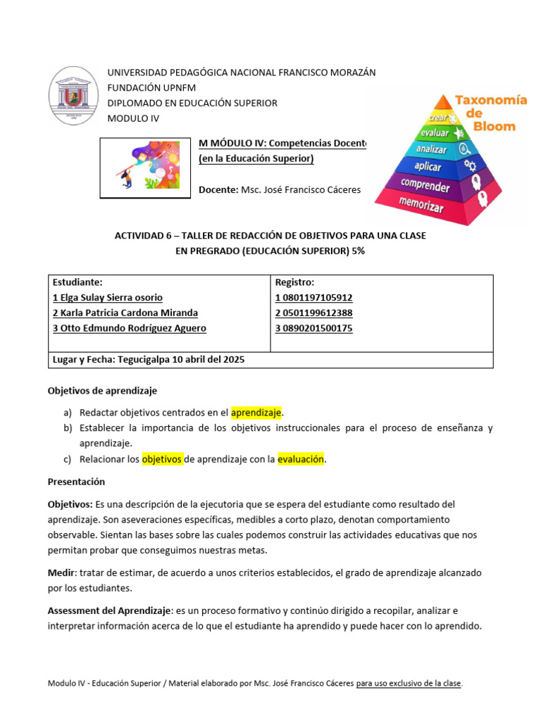 Karla - Cardona - Act - REDACCIÓN DE OBJETIVOS | PDF | Informática ...