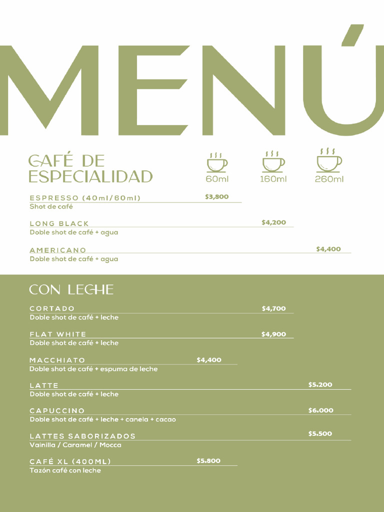 Menu Abuela Babi | PDF