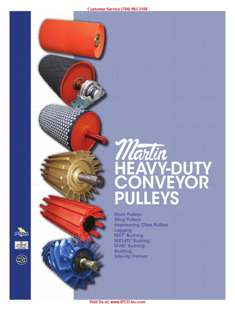 Martin Heavy Duty Conveyor Pulley Catalog | PDF | Belt (Mechanical ...