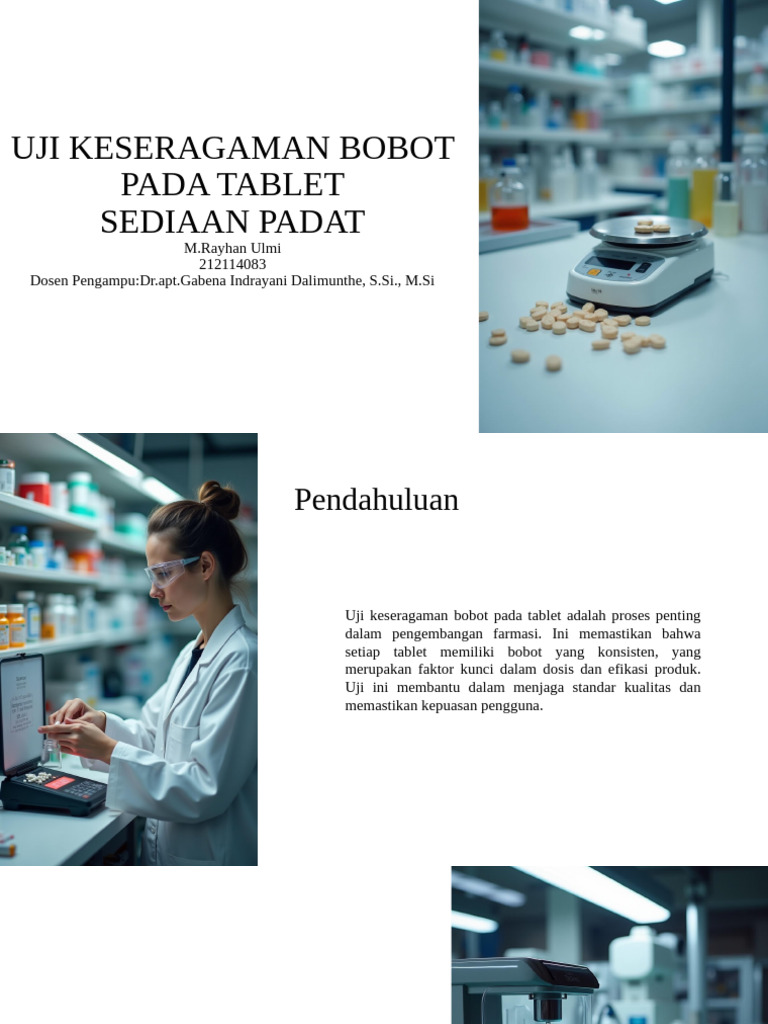 Uji Keseragaman Bobot | PDF