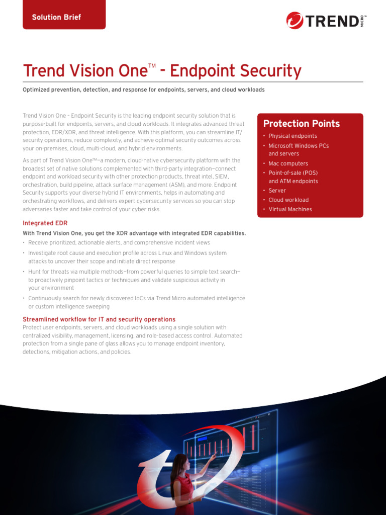 Trend Vision One Endpoint Security Overview | PDF | Cloud Computing ...