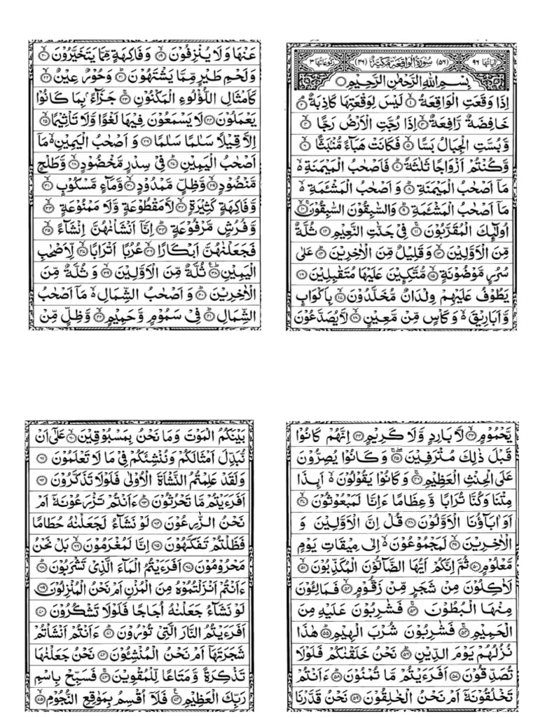 Surah Al Waqiah | PDF
