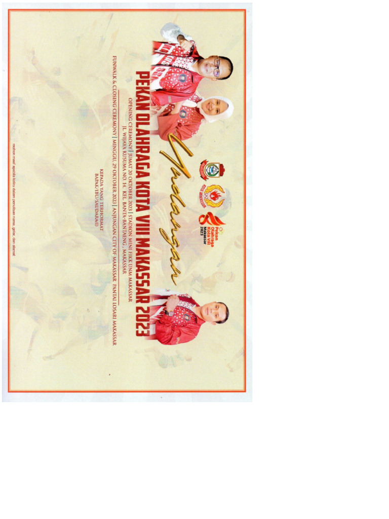 Undangan Porkot 1 | PDF