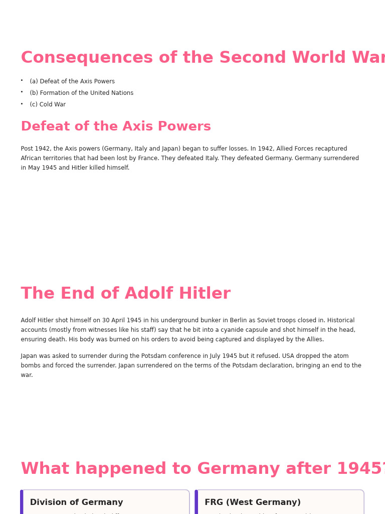 The Second World War - Part 2 | PDF | Nazi Germany | Eastern Bloc