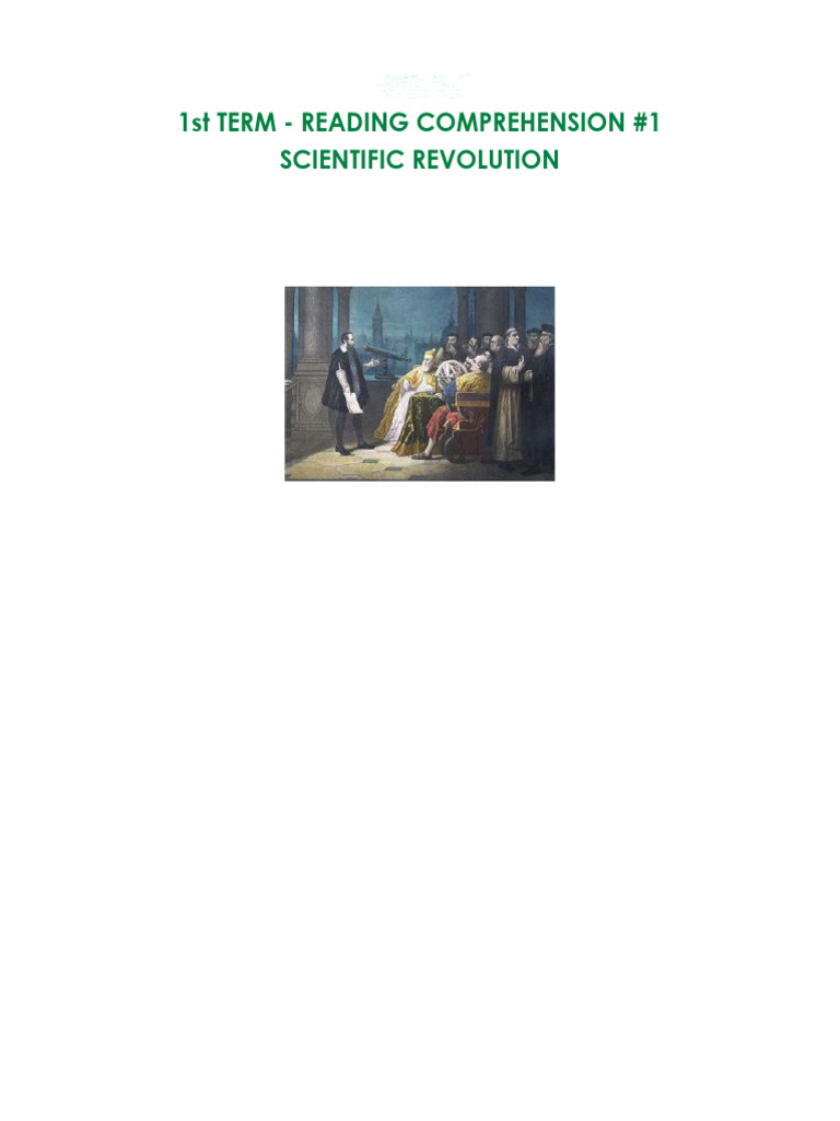 R1 - Scientific Revolution | PDF | Galileo Galilei | Tycho Brahe