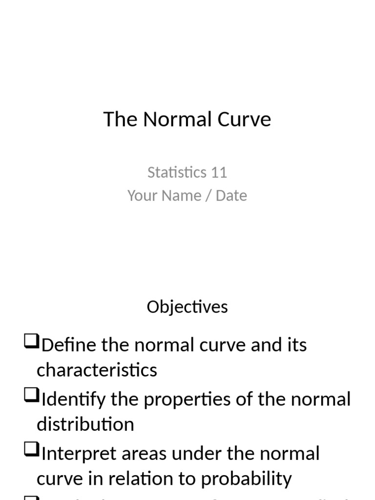 Normal Curve Stat11 | PDF