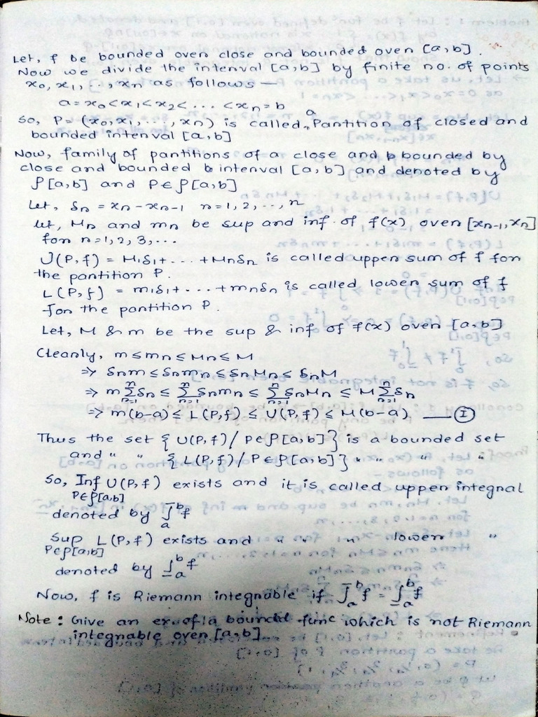 Riemann Integration | PDF