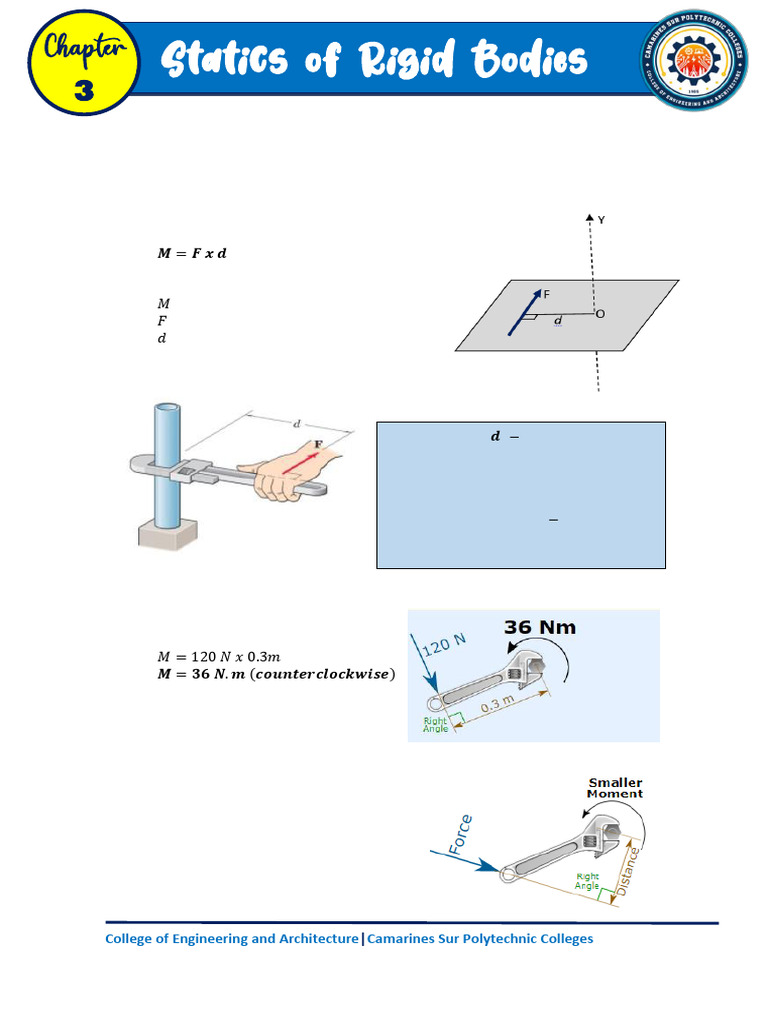 Moment of a Force | PDF | Rotation | Force