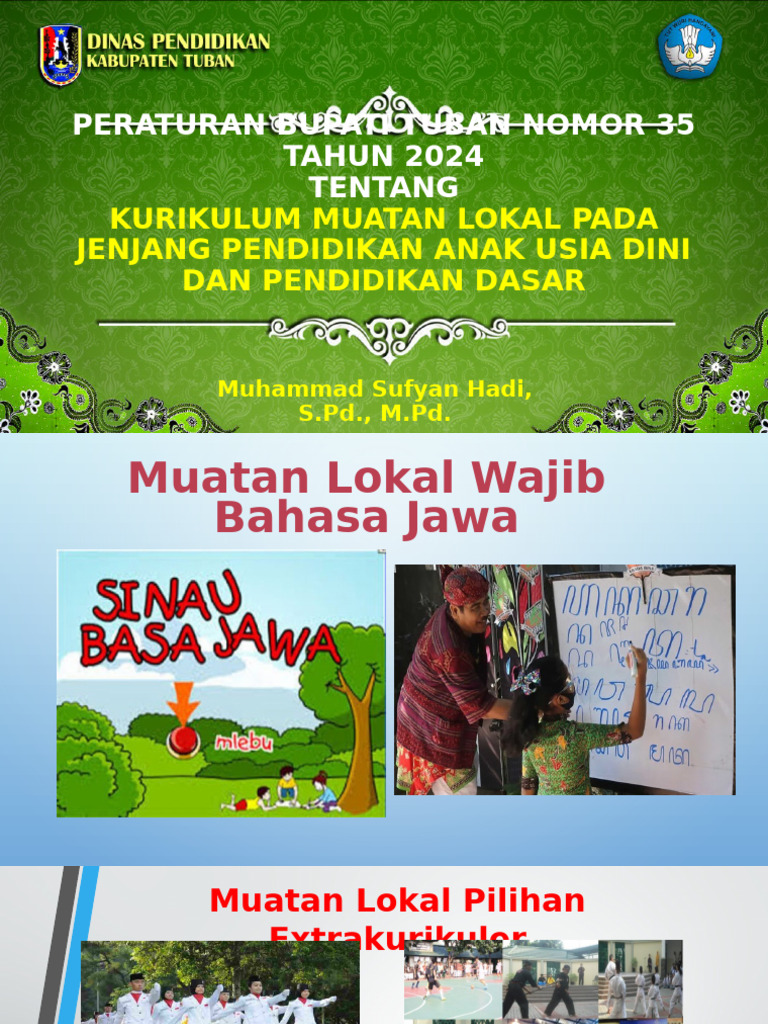 Perbup Muatan Lokal 2024 Ringkas | PDF