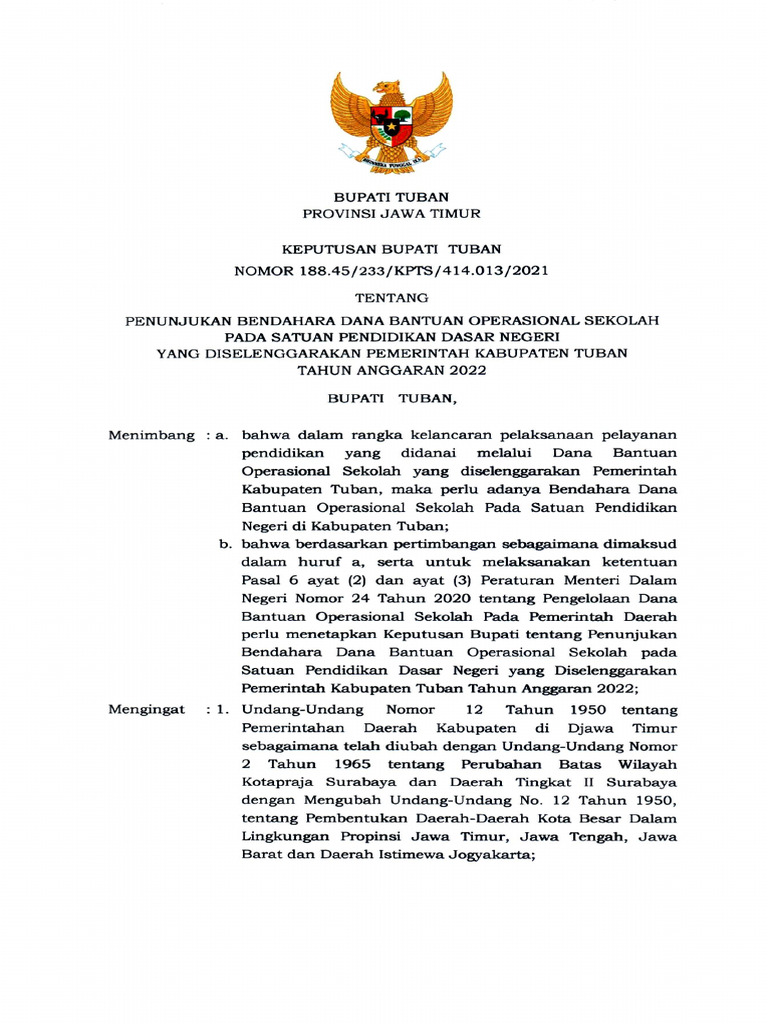 SK Bendahara Bos 2022 | PDF