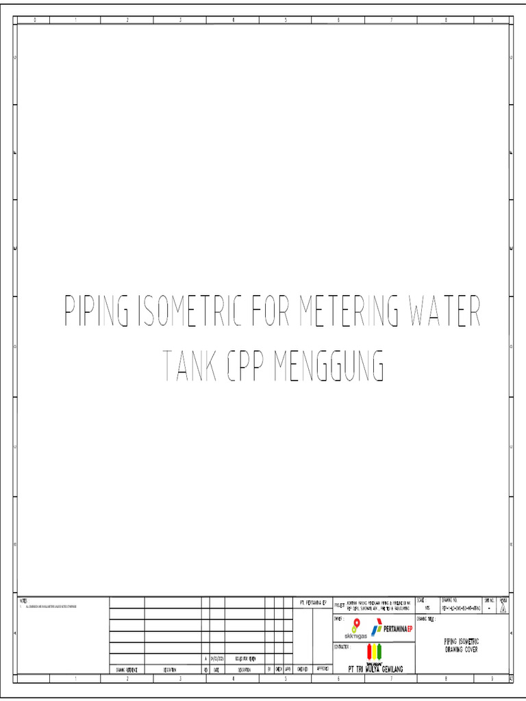 Isometric Piping For Metering CPP Menggung Rev.A | PDF