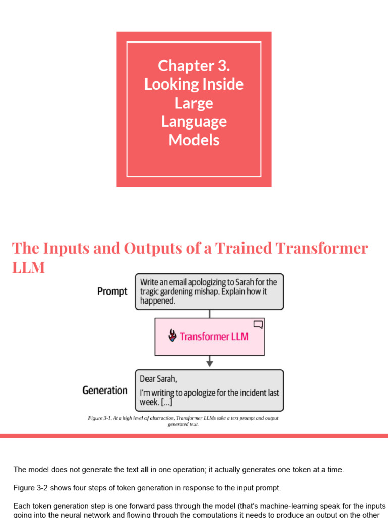Chapter 3. Looking Inside LLM | PDF | Applied Mathematics | Machine Learning